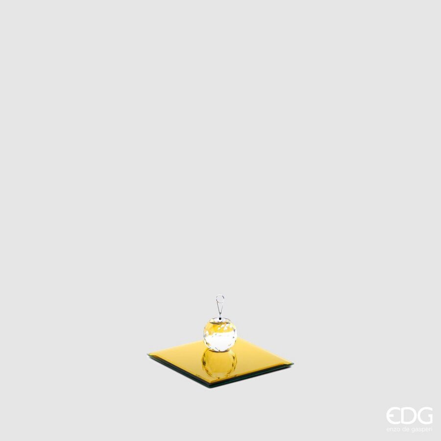 EDG Enzo De Gasperi Square Mirror Base 12 x 12 cm Gold – L'Arcolaio