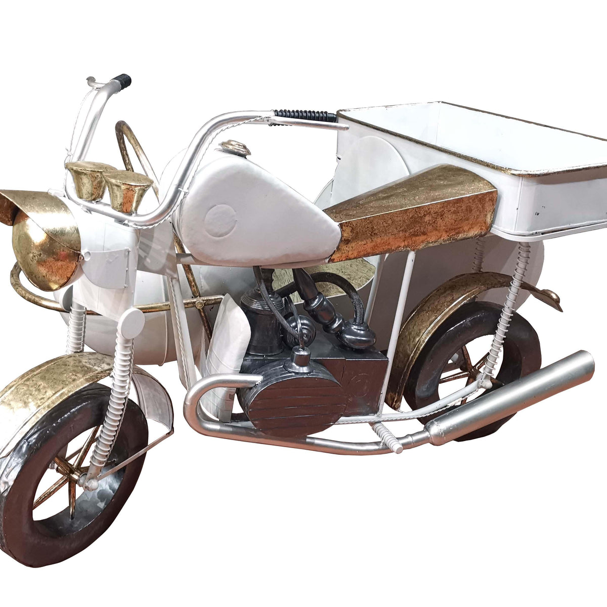 Vimin Box Sidecar 2 Seater Christmas 170 x x120 x 98 Cm White Gold – L ...